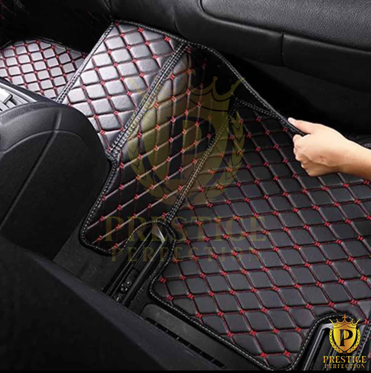 Premium Edition 3D Custom Mats Black and White