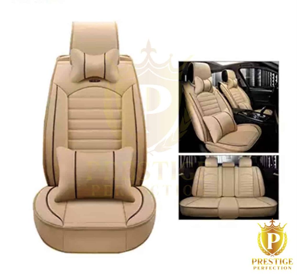 Premium Leather Car Seat Covers Beige | Prestige Perfection